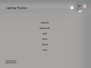 Basic Lighting Concept for Photography | PPTX