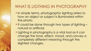 photography basics for camera lighting beginner | PPT