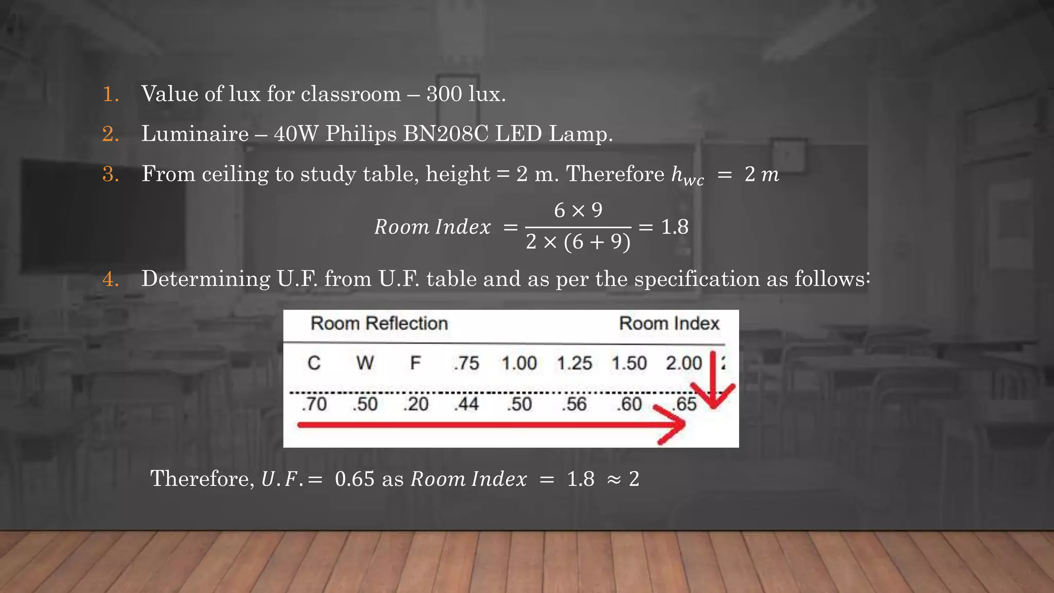 Lighting Design - Theory and Calculations | PPTX
