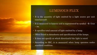 Lighting Design - Theory and Calculations | PPTX