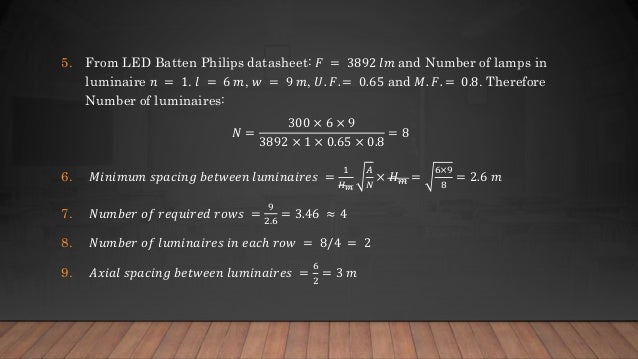 Lighting Design - Theory and Calculations