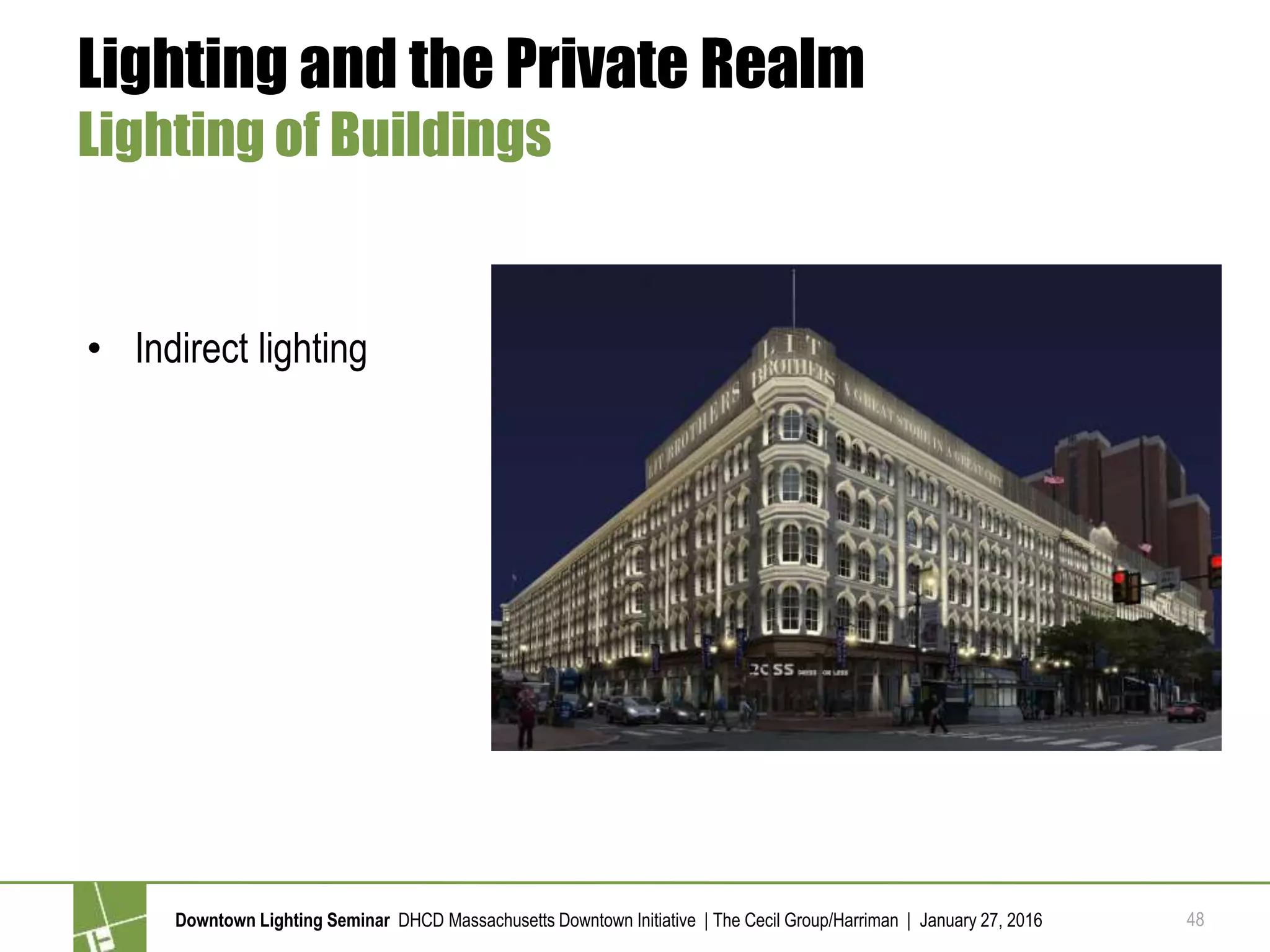 Design Guidelines and Lighting in your Downtowns | PPT