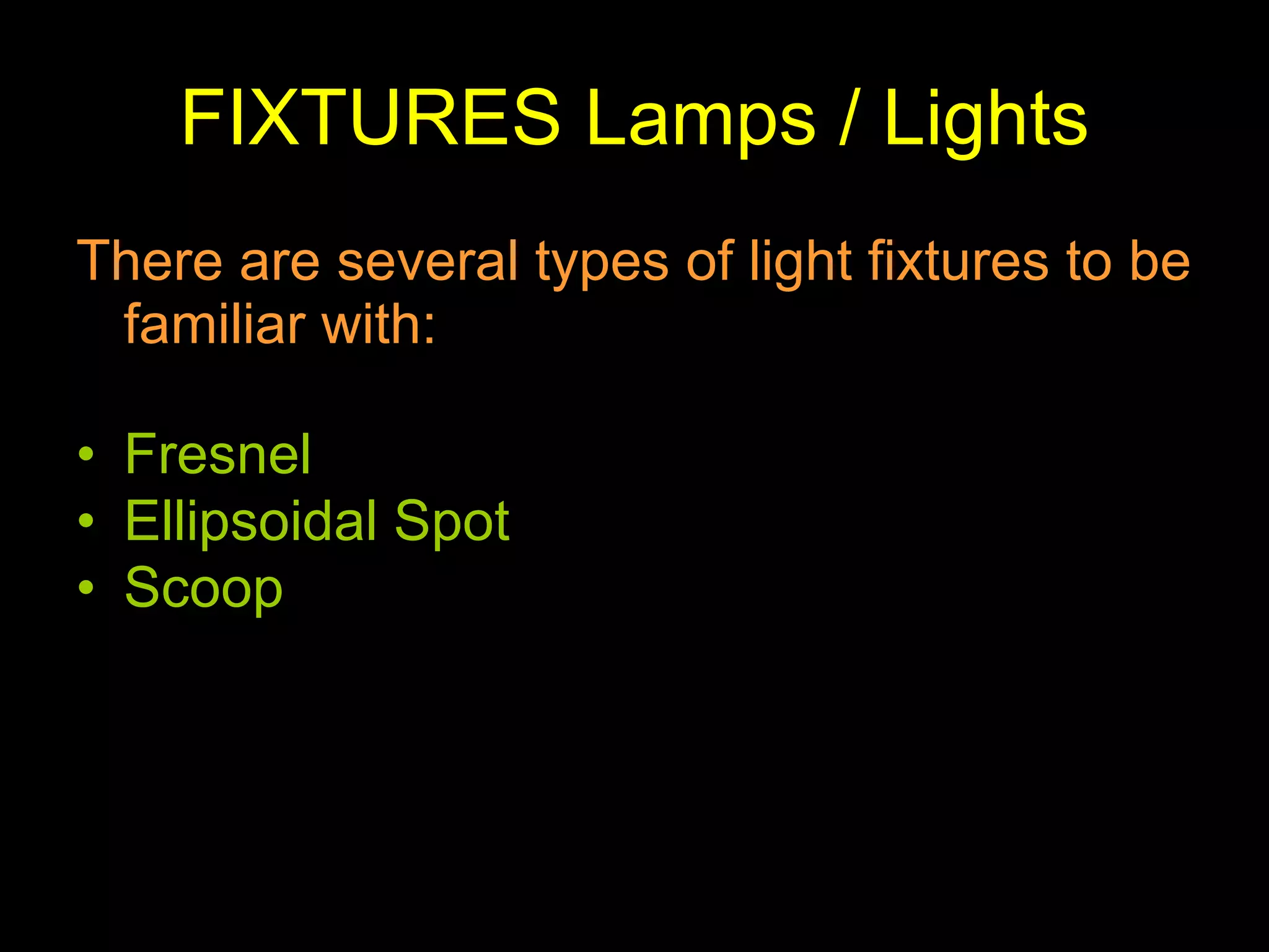 Lighting 1 Types Of Light | PPT