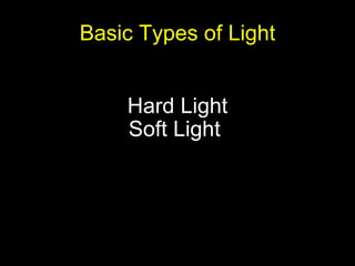 Lighting 1 Types Of Light | PPT
