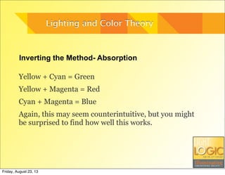 Lighting and Color Theory | PDF