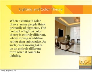 Lighting and Color Theory | PDF