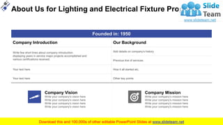 Lighting And Electrical Fixture Proposal PowerPoint Presentation Slides ...