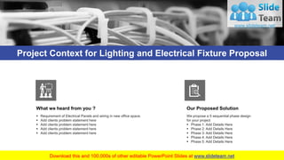 Lighting And Electrical Fixture Proposal PowerPoint Presentation Slides ...
