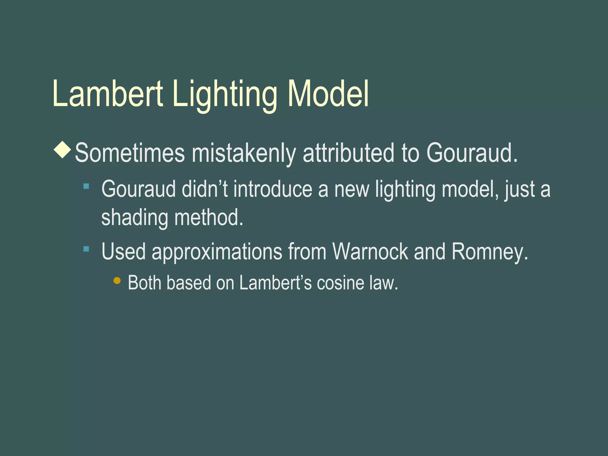 Lighting and shading | PPT