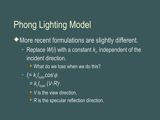 Lighting and shading | PPT