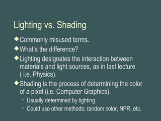 Lighting and shading | PPT