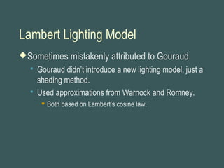 Lighting and shading | PPT