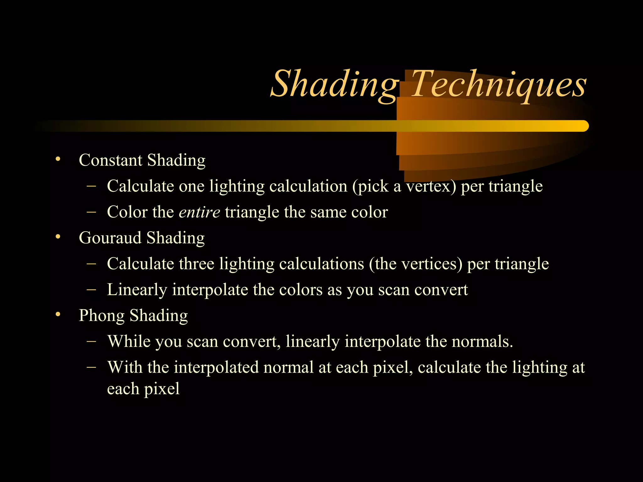 Lighting and shading | PPT
