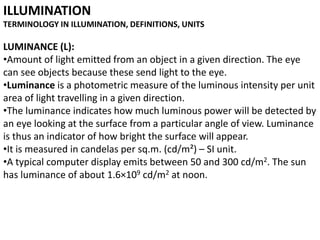 Lighting architecture lecture 3 | PDF