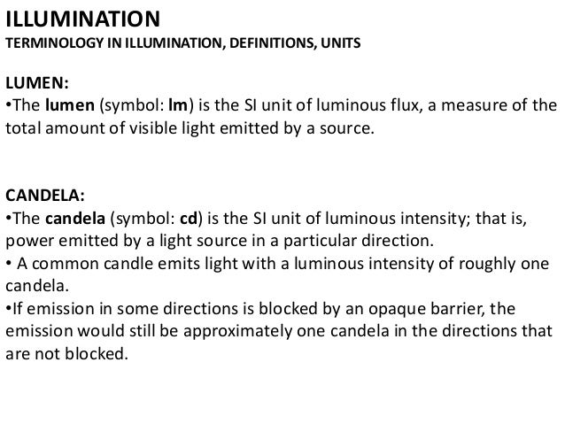 Lighting architecture lecture 3