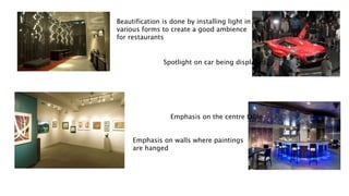 Lighting , case study & specification | PPTX