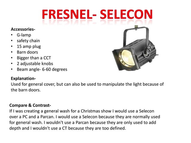 Lighting checklist | PPTX