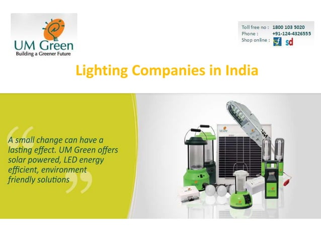 Lighting companies in india | PPTX
