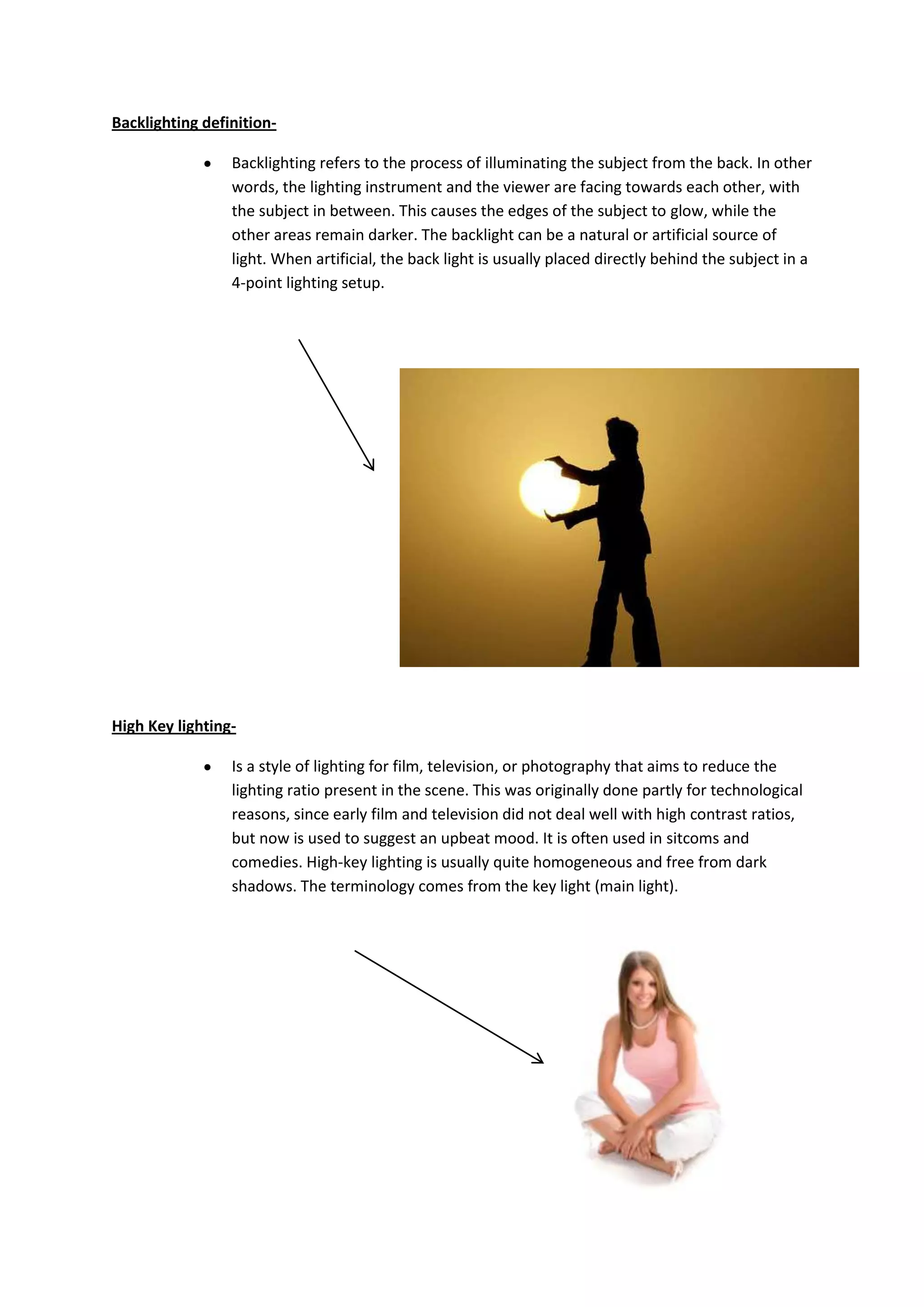Lighting definitions | DOCX