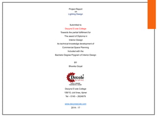 Lighting design | PDF