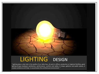Lighting design | PDF