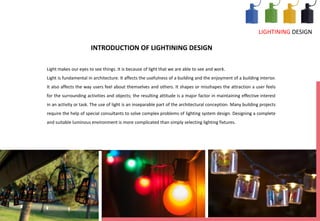 Lighting design | PDF