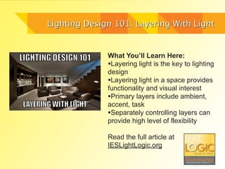 Lighting design 101 layering with light | KEY