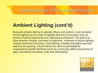 Lighting design 101 layering with light | KEY