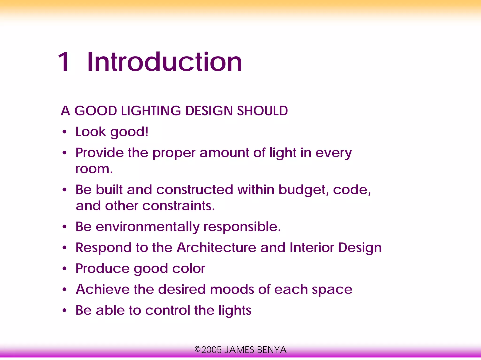Lighting design basics | PDF