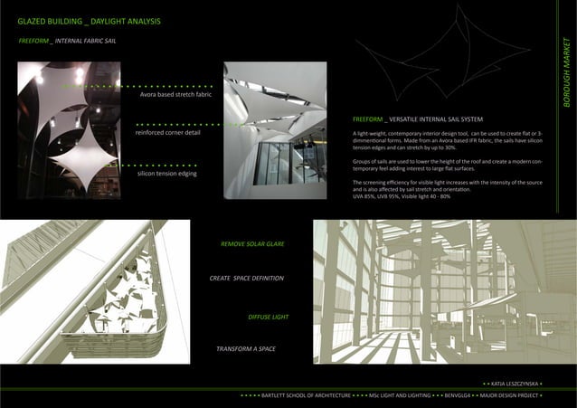 Lighting Design Borough Market Glass Facade | PPT
