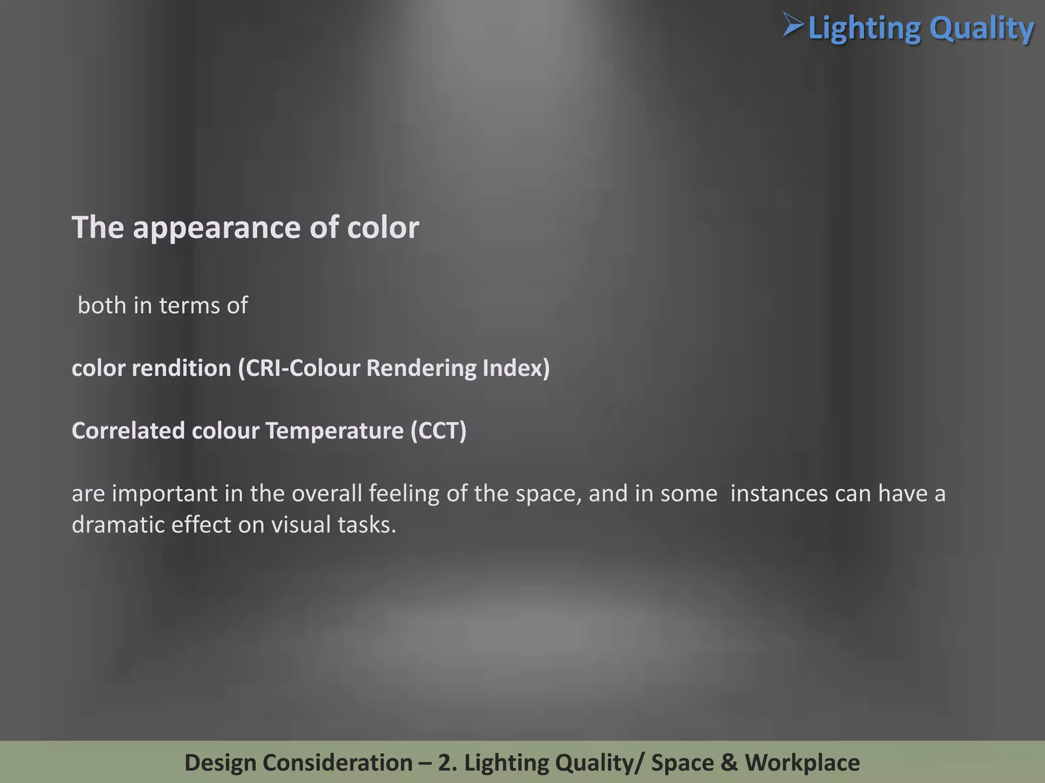 Lighting design considerations | PPTX