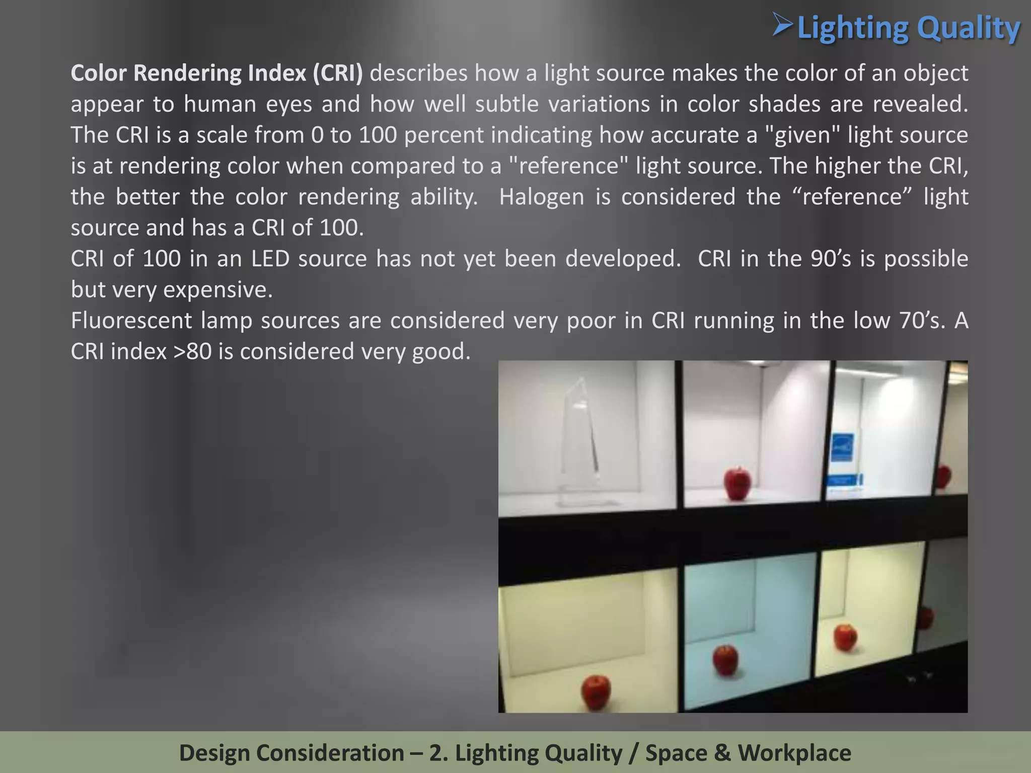 Lighting design considerations | PPTX