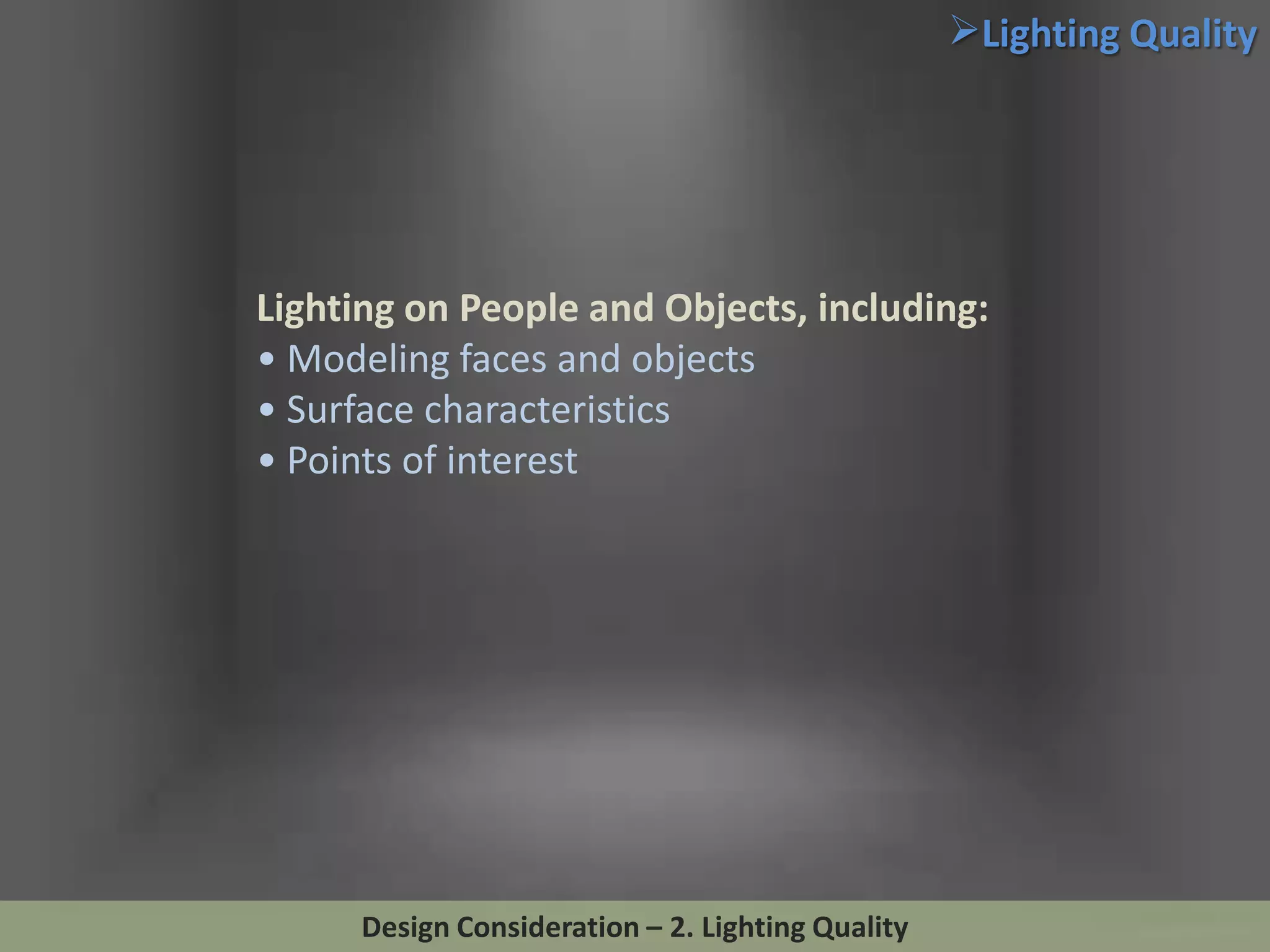 Lighting design considerations | PPTX
