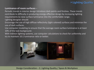 Lighting design considerations | PPTX
