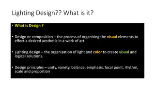 Lighting design i | PPTX