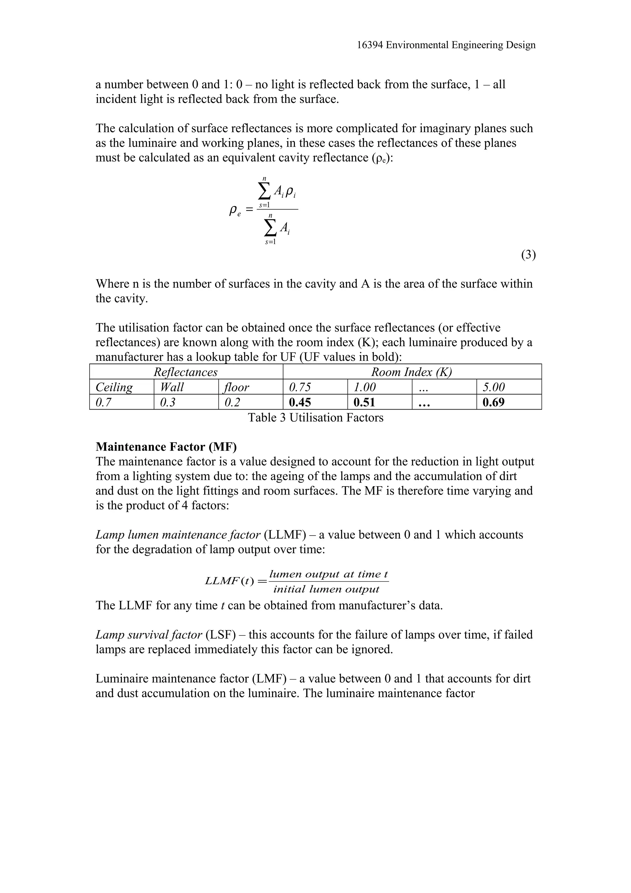 Lighting design lecture | DOC