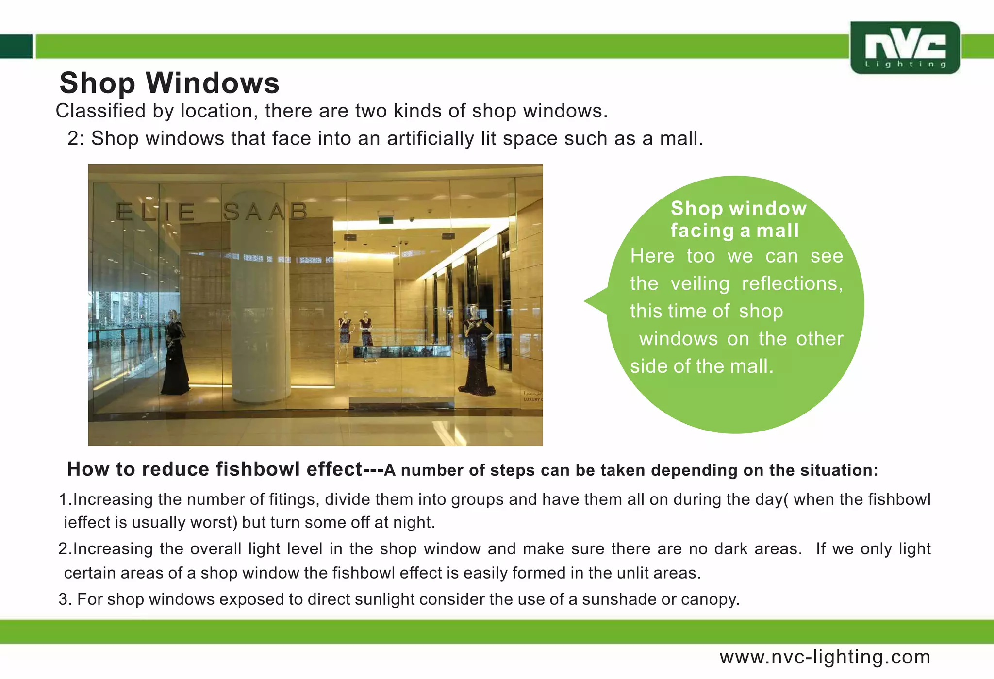 Lighting Design of Shop Windows -Writed by NVC Lighting | PPT