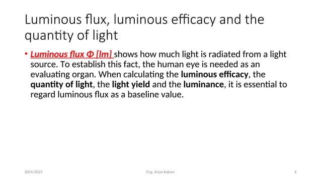 Lighting Design Principles Lecture 1.ppt | Eye and Vision Conditions ...