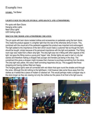 Lighting design task sheet | DOCX