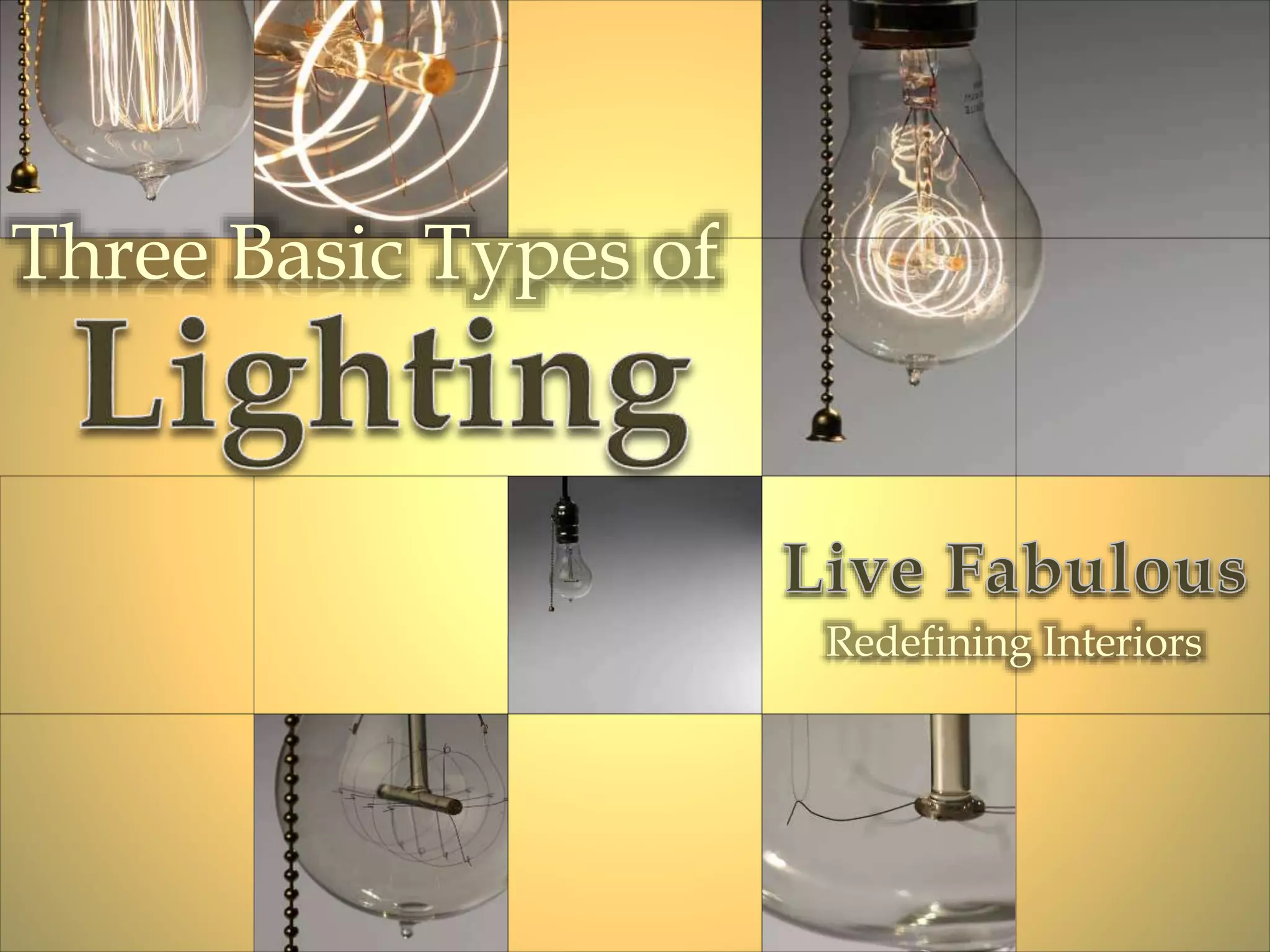 Different Lighting Types in Interior Design | PPT