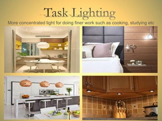 Different Lighting Types in Interior Design | PPTX