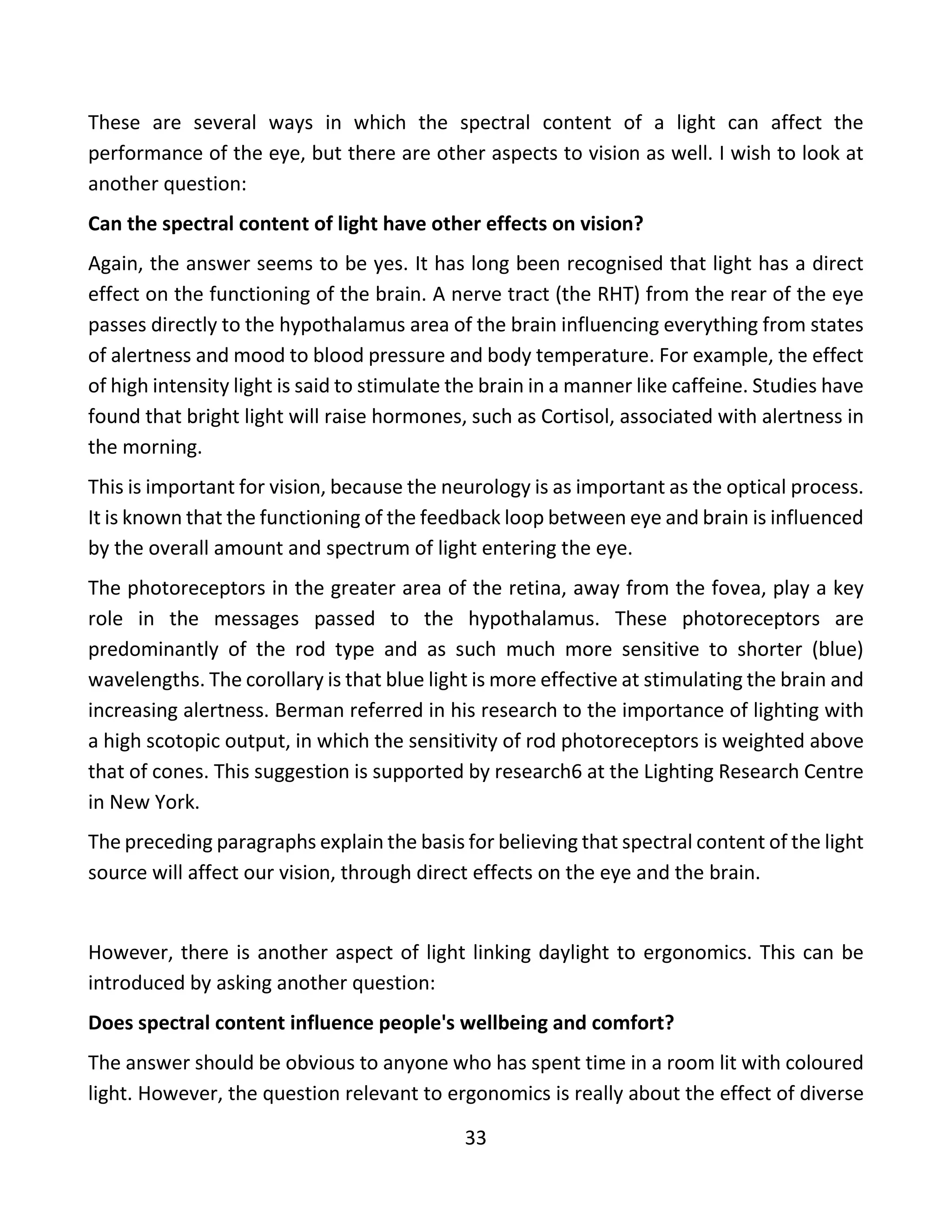 Lighting ergonomics | PDF