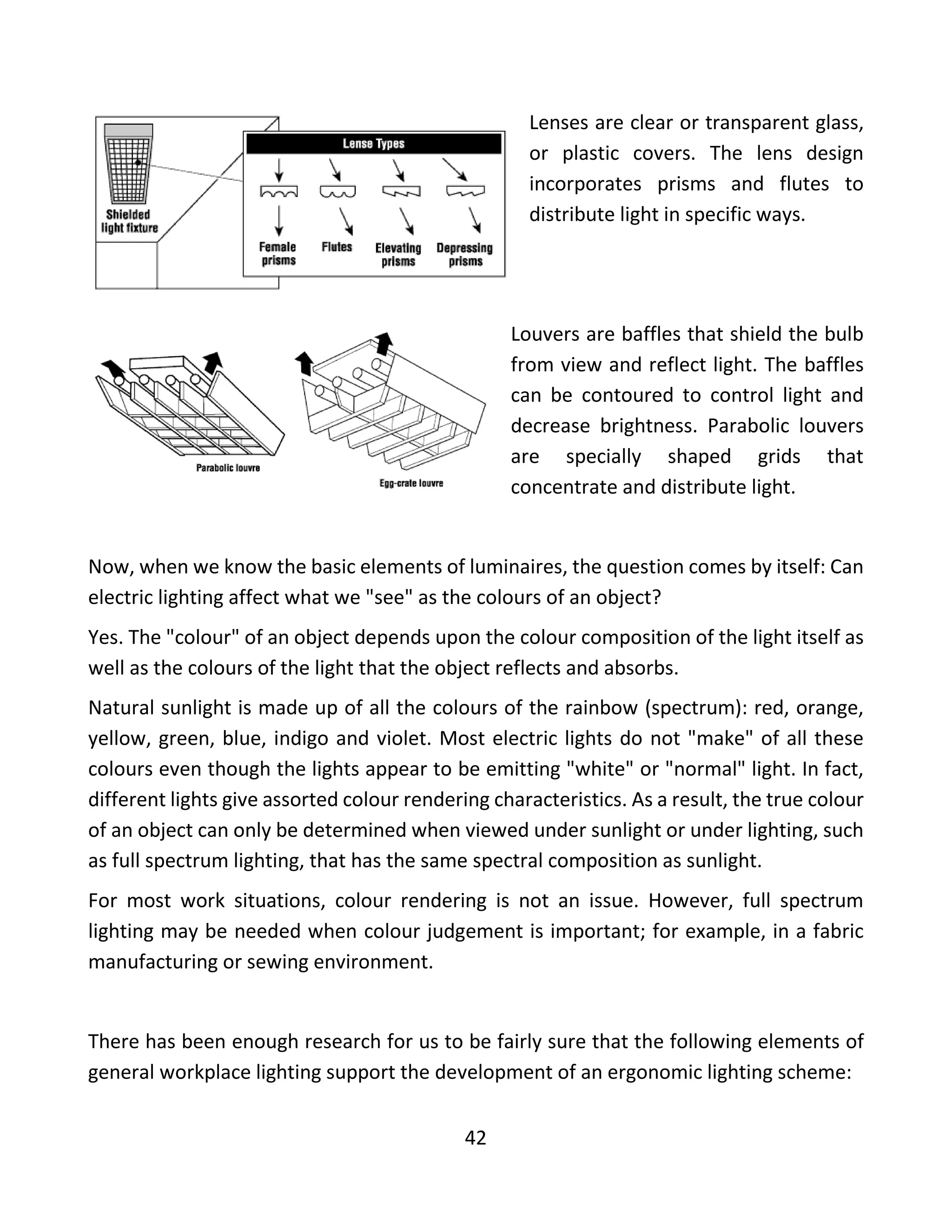 Lighting ergonomics | PDF