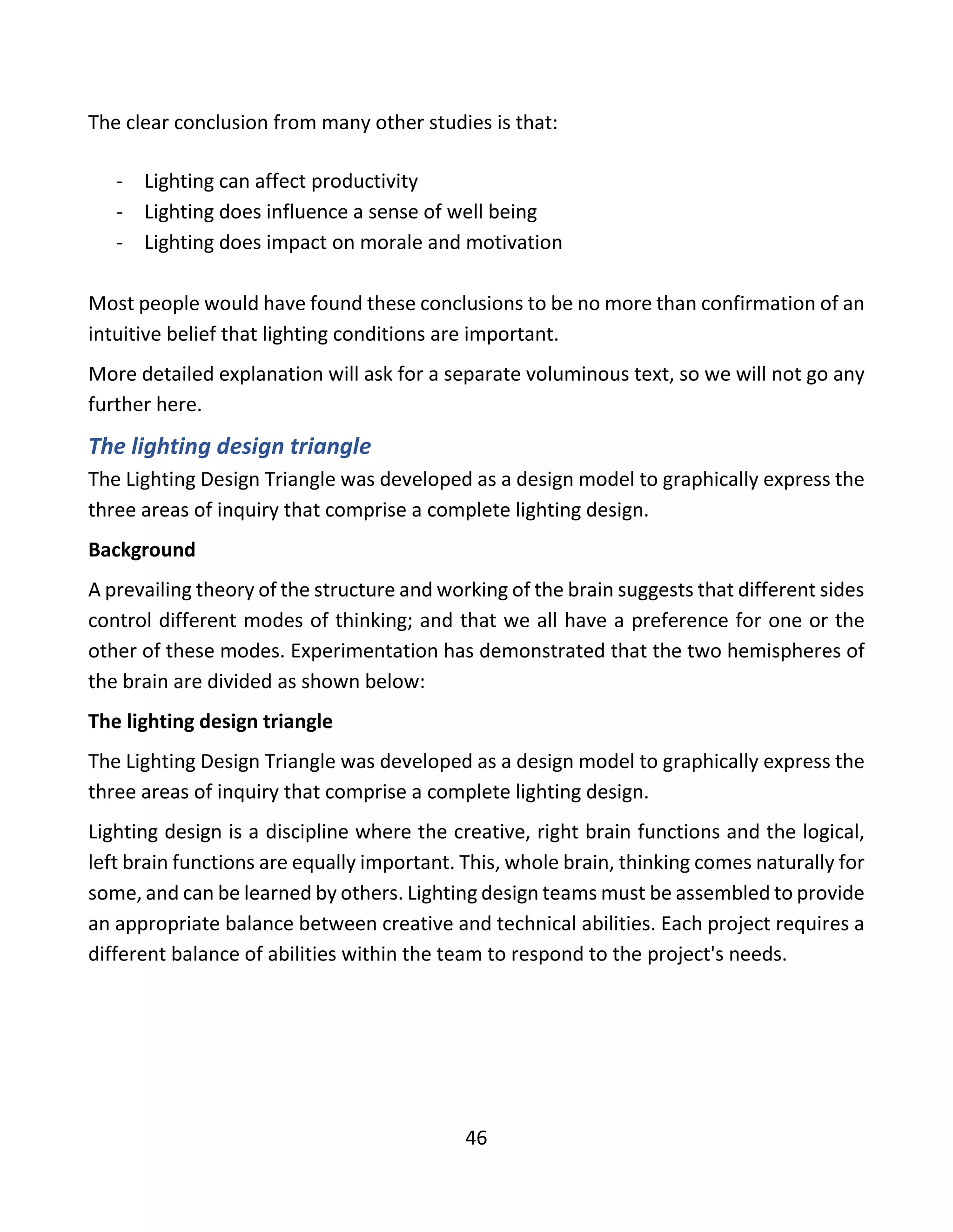 Lighting ergonomics | PDF