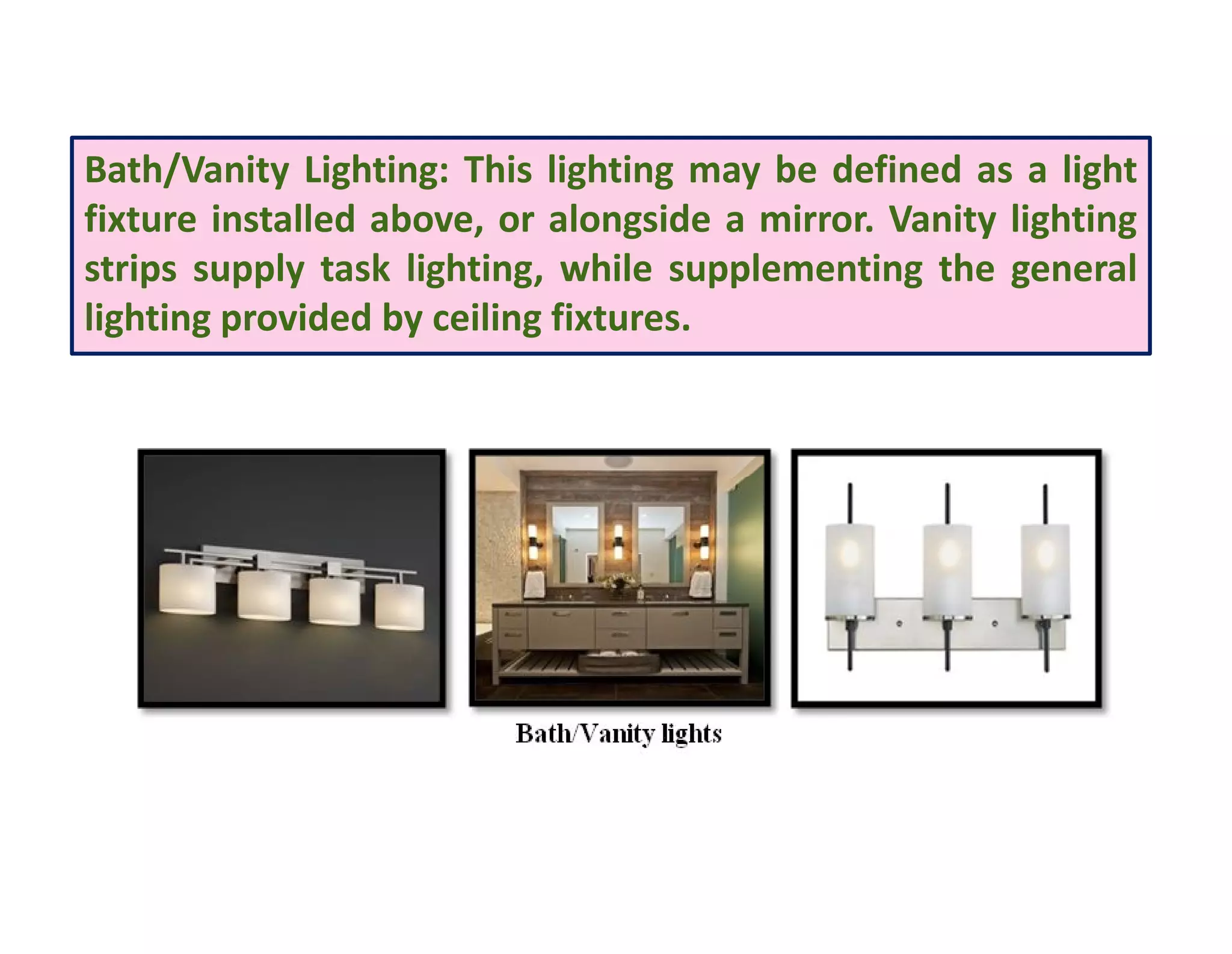 Lighting fixtures | PPT