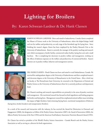 Lighting for broilers | PDF