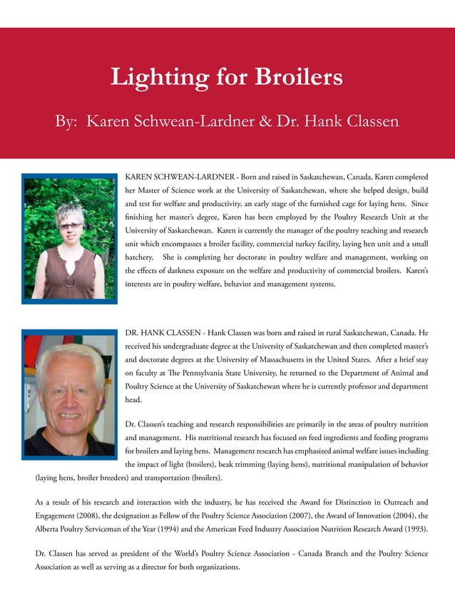 Lighting for broilers | PDF