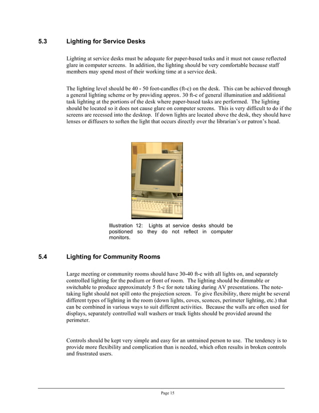Lighting For Libraries | PDF
