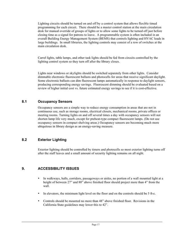Lighting For Libraries | PDF