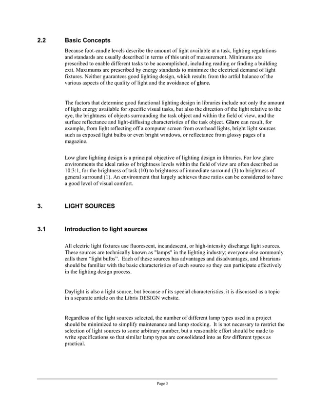 Lighting For Libraries | PDF